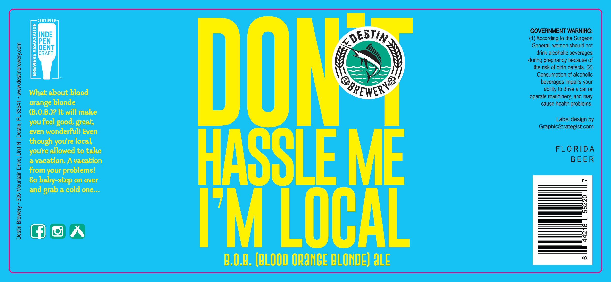 Destin Brewery | Graphic Strategist